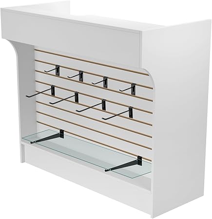 Amazon.com: 48" W x 22" D x 40" H Free-Standing White Cash Register ...