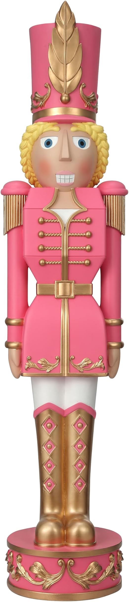 Amazon.com: Haute Decor 37 Inch Tall Christmas Nutcracker (Pink, Gold ...