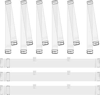 Amazon.com: 3 Sets Clear Bra Straps, Invisible Bra Straps Back Straps ...