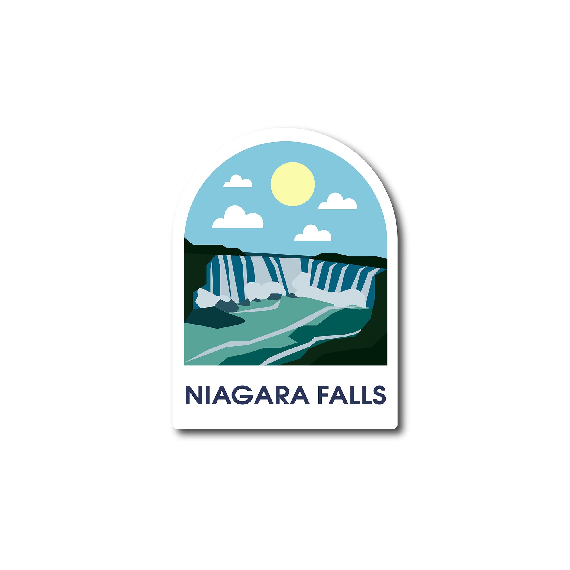 Amazon.com: Wise Decal Niagara Falls Vinyl Sticker for Phone, Laptop ...
