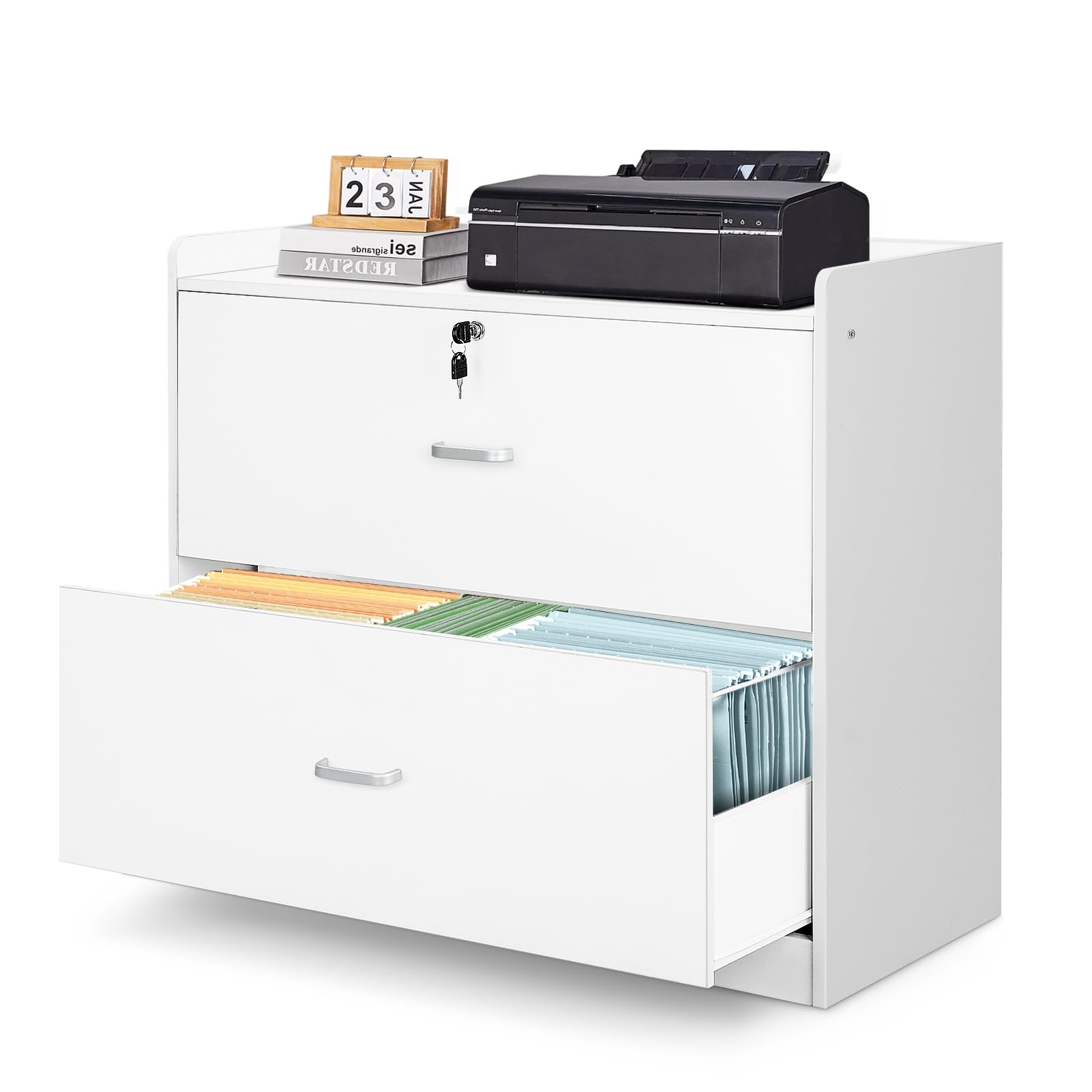 Snapklik.com : YORKING Wood Lateral File Cabinet