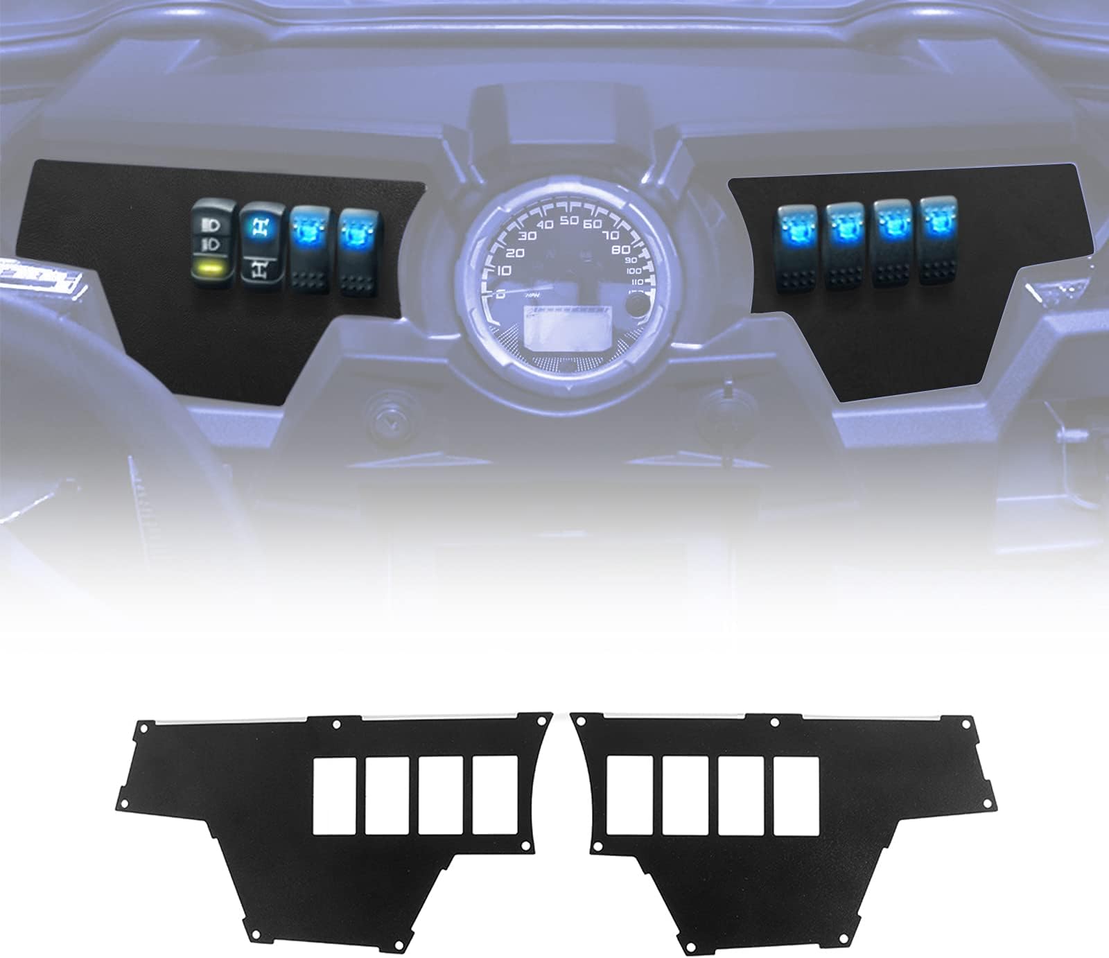 Amazon.com: For Polaris RZR 800 800S 900xp 570 Dash Rocker Switch Panel ...