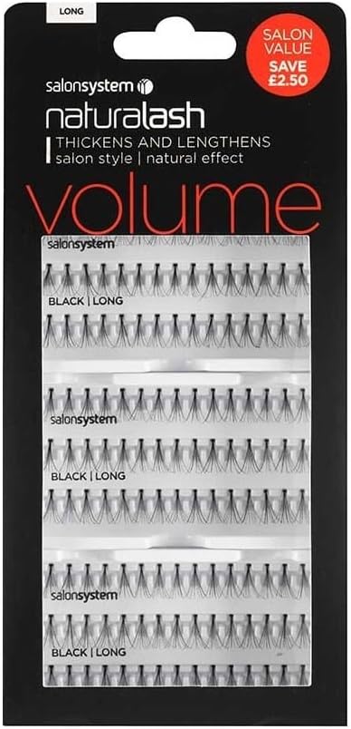 Salon System Individual Lashes SALON VALUE PACK Black Long : Amazon.co ...