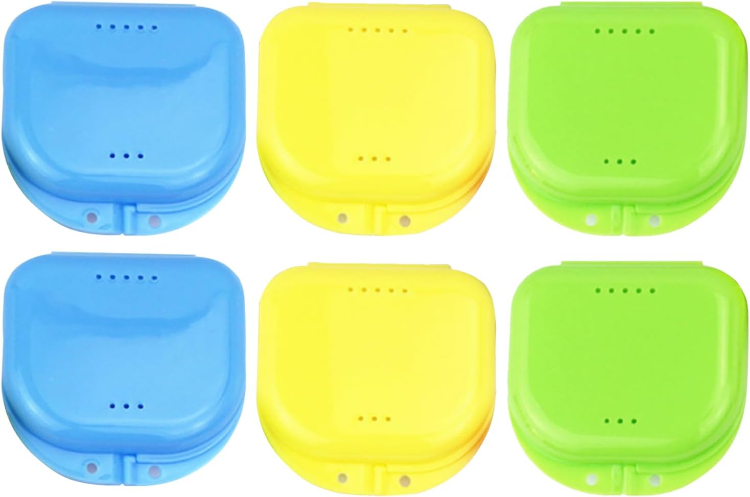 ZEACCT 6 Pcs Denture Retainer Container, Partial Small Teeth Box, with ...