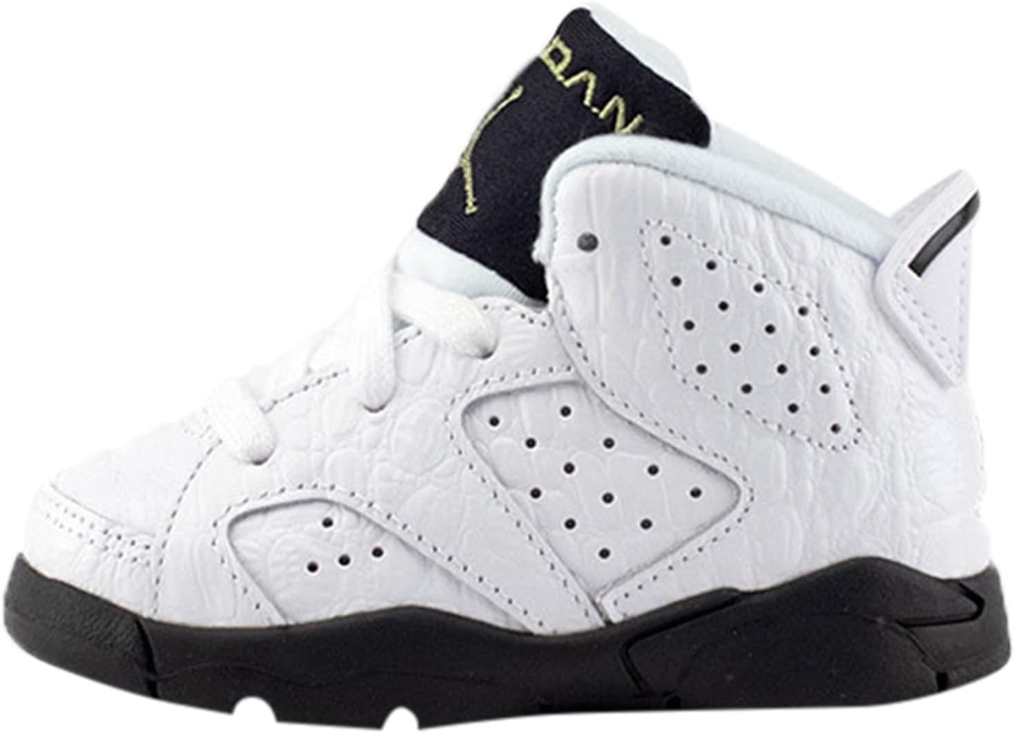 Amazon.com | Jordan 6 Retro Toddlers Shoes White/Black-Alligator Size-6 ...