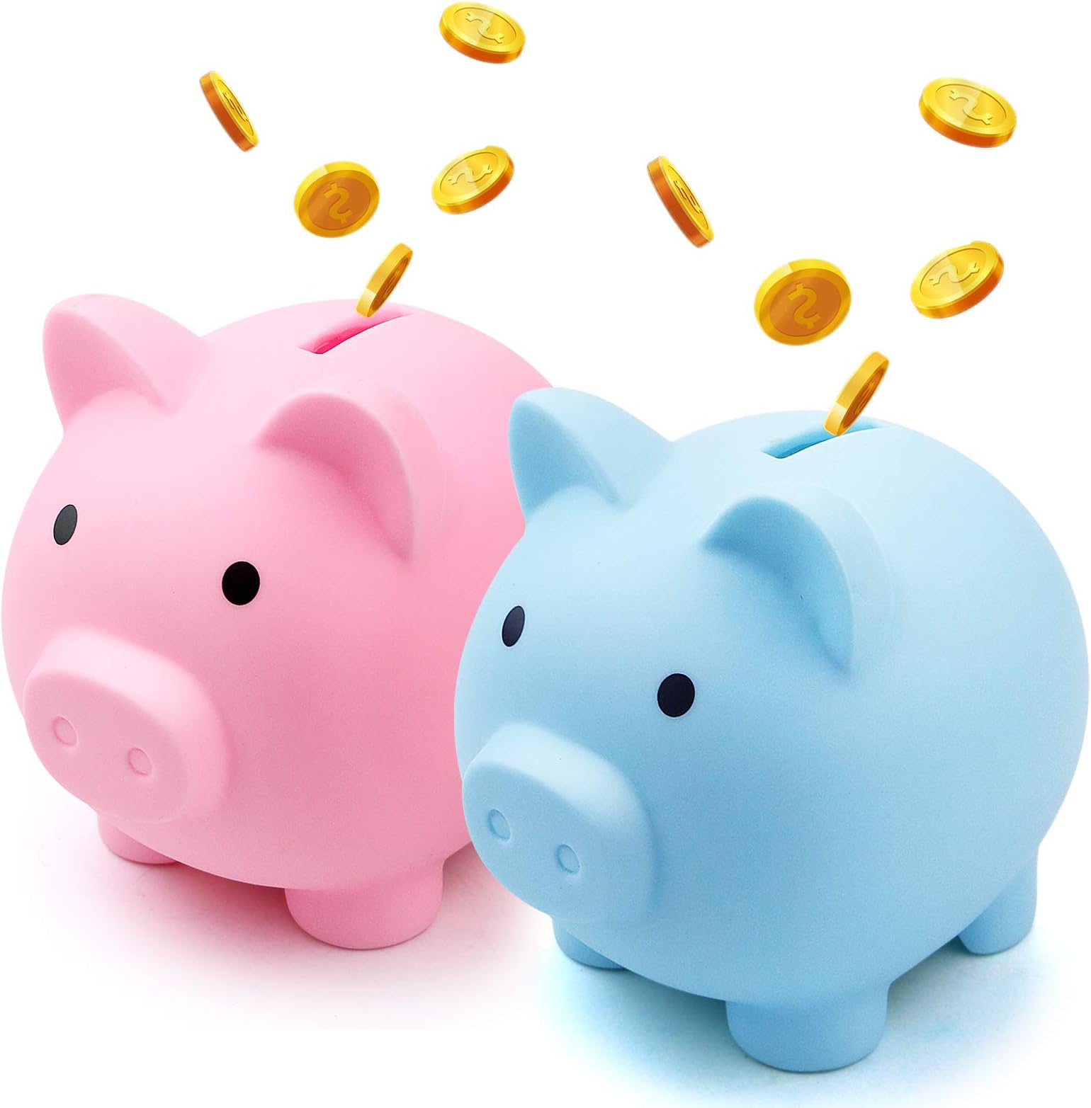 Amazon.com: Cute Piggy Bank Plastic Pig Money Bank Adults Piggy Bank ...