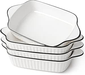 Amazon.com: NUTRIUPS 10.5'' Small Baking Dishes Set of 4, 34Oz ...
