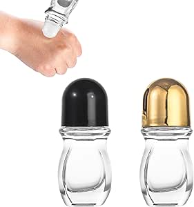 Amazon.com: Dianaray 2 PCS Empty Roller Ball Containers,Glass Empty ...