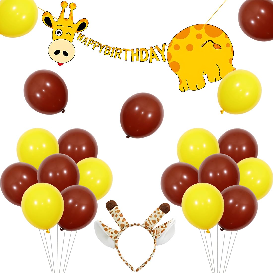 Amazon.com: Giraffe Birthday Party Decorations Walking Giraffe Balloon ...