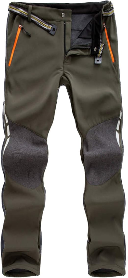 Mens Snow Ski Pants Waterproof Softshell Snowboard Pants Outdoor Hiking ...