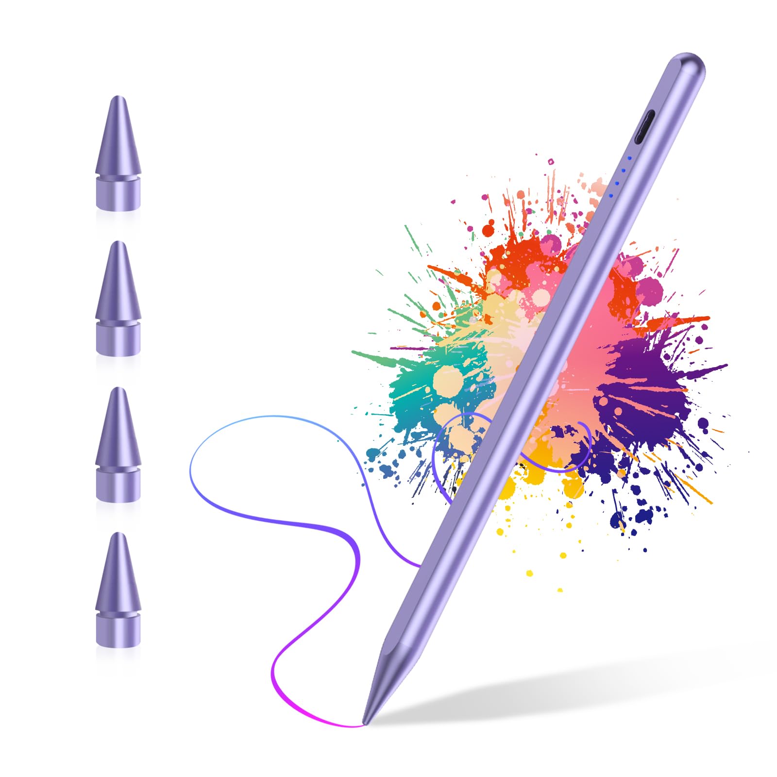 Amazon.com: Stylus Pen for iPad, Palm Rejection & Magnetic Adsorption ...