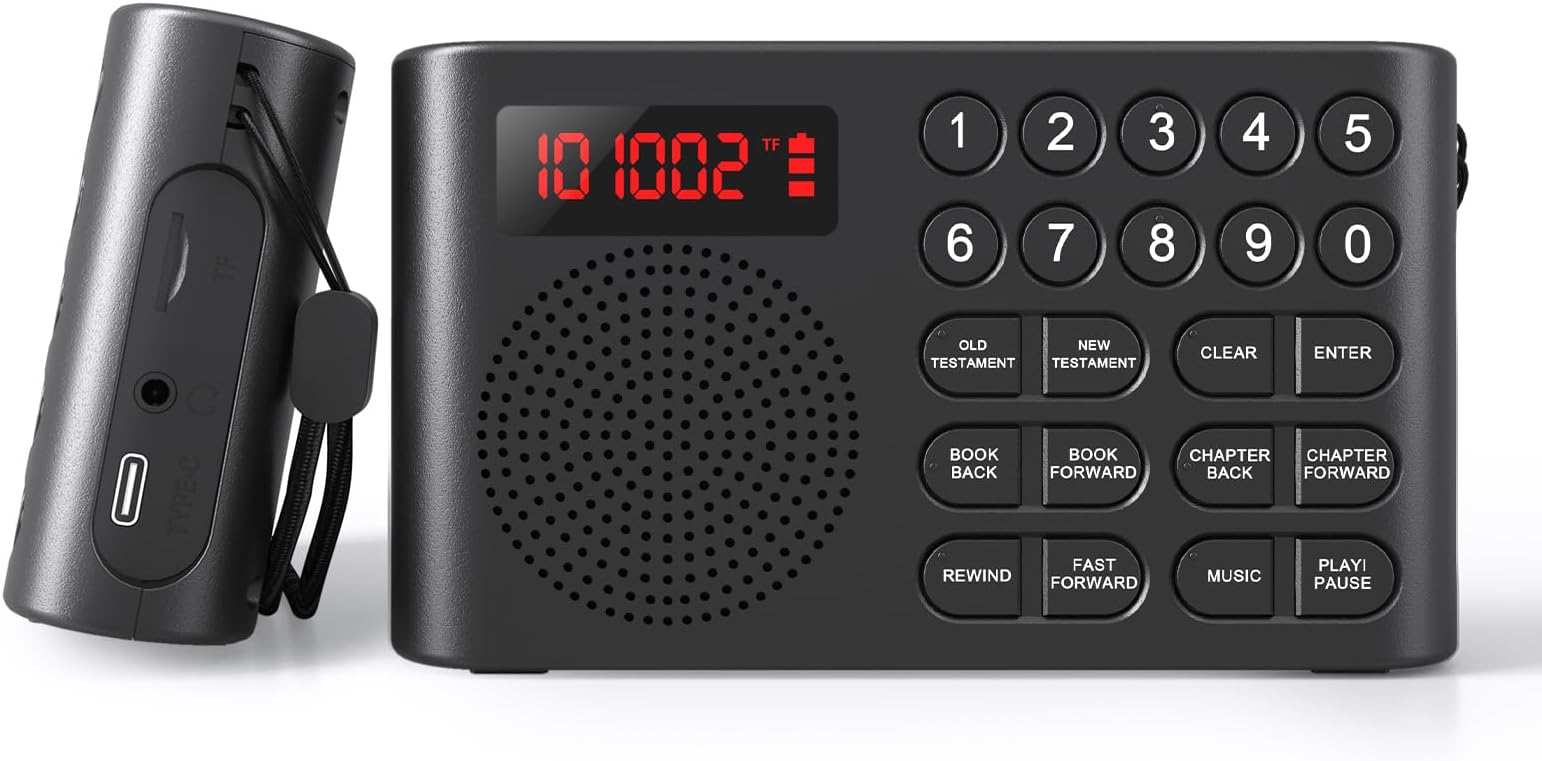 Amazon.com: Talking Bible - Electronic Holy Bible Audio Player in ...