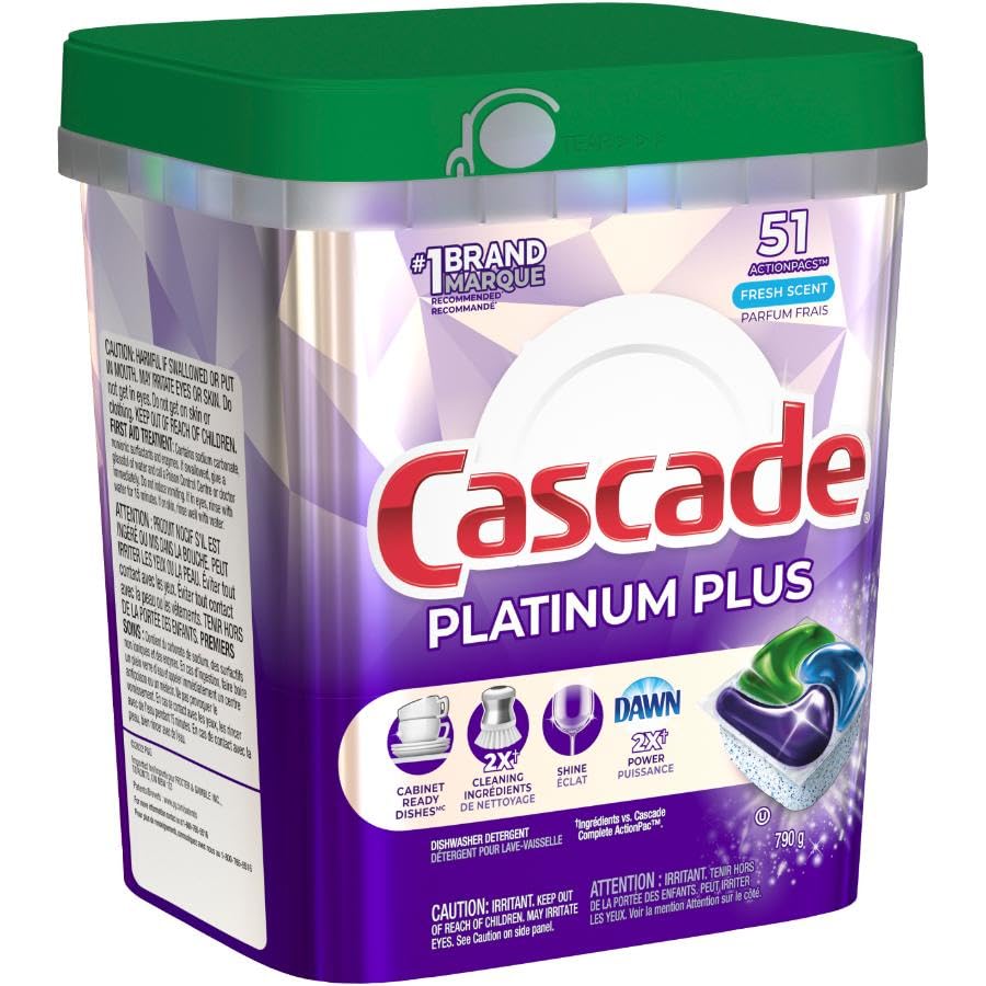 Amazon.com: Cascade Platinum Plus Action Pacs Dishwasher Detergent ...