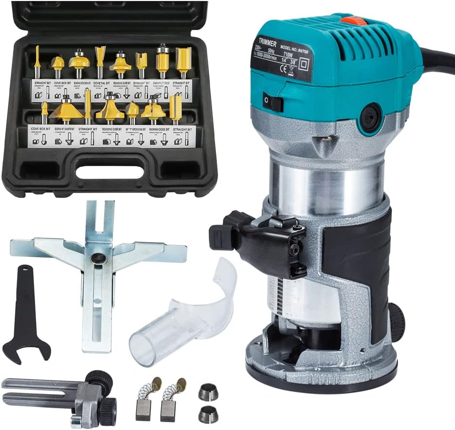 Trend T4 1/4 Inch Variable Speed Workshop Router and Kitbox, Perfect ...