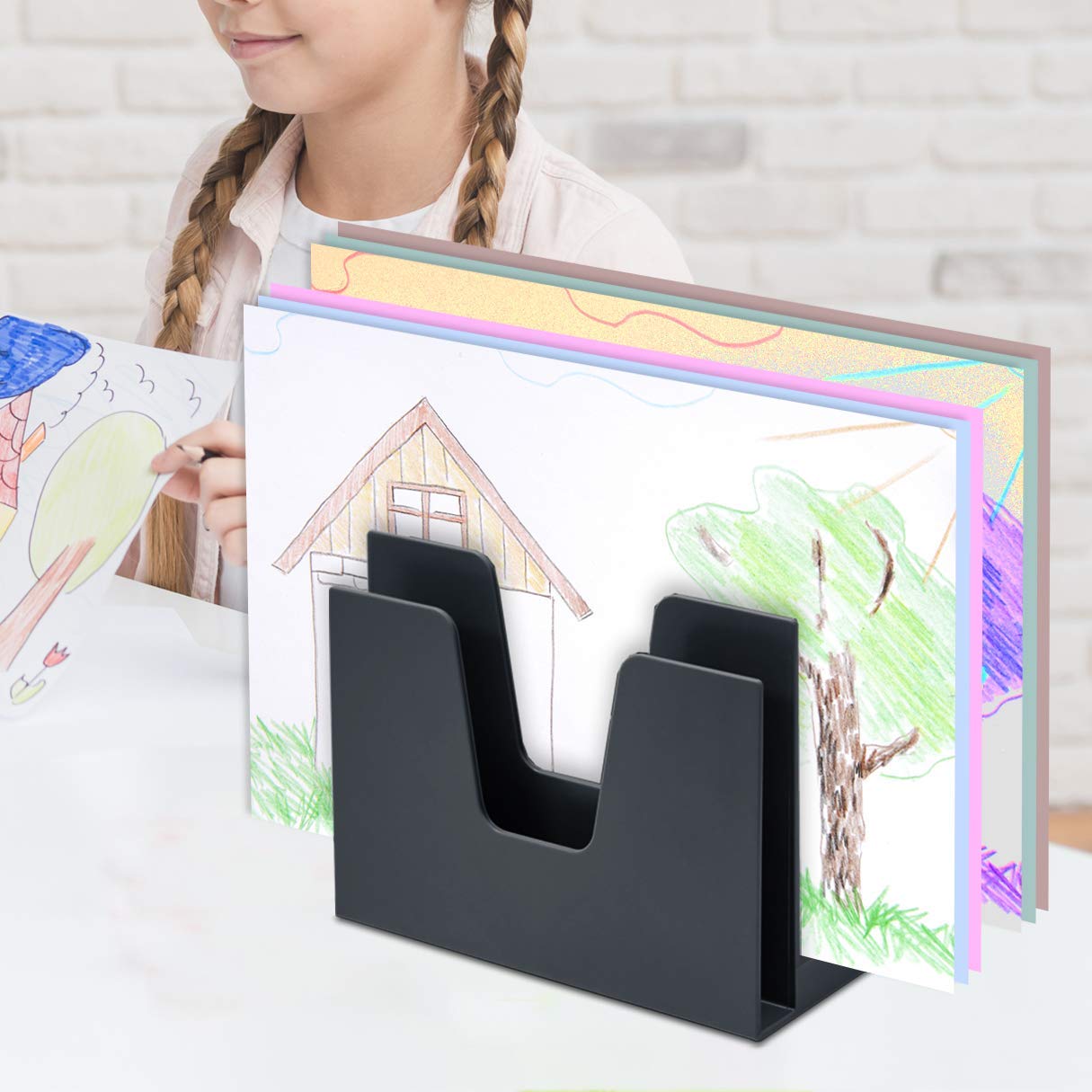 Snapklik.com : Acrimet Incline Desk File Sorter Step 5 Sections Heavy Duty