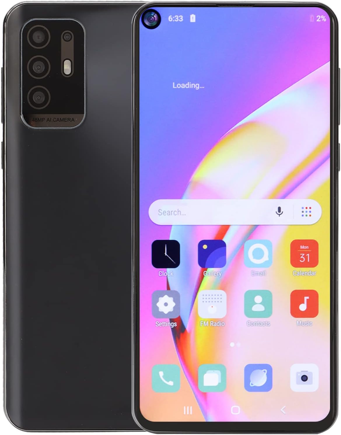 Amazon.com: 6.5 Inch 4G HD Full Screen Mobile Phone, 4GB and 64GB LTE ...