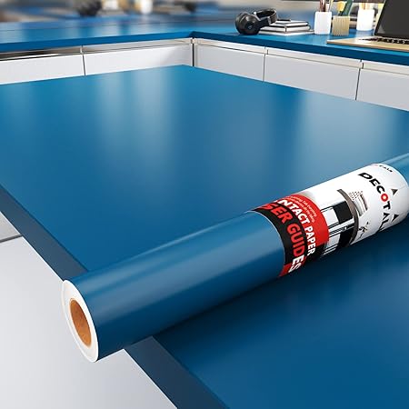 Decotalk Blue Contact Paper for Countertops Waterproof Navy Blue ...