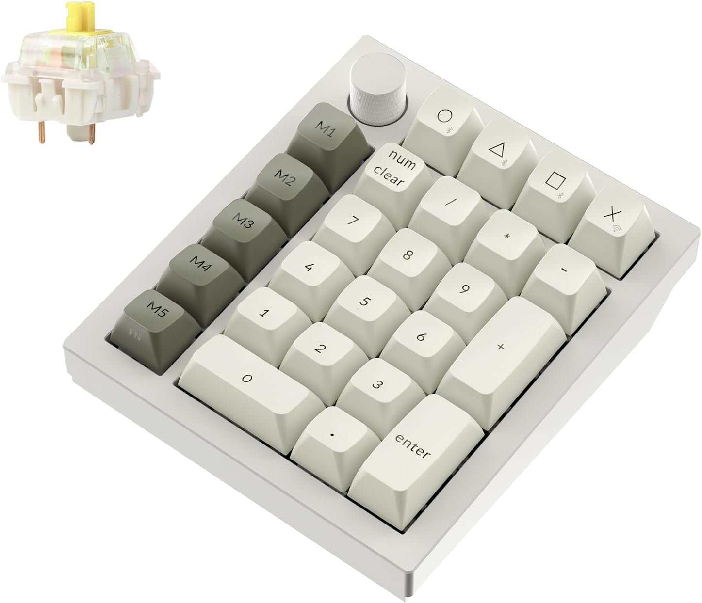 Amazon.com: Keychron Q0 Max Wireless Custom Mechanical Numpad, 2.4 GHz ...
