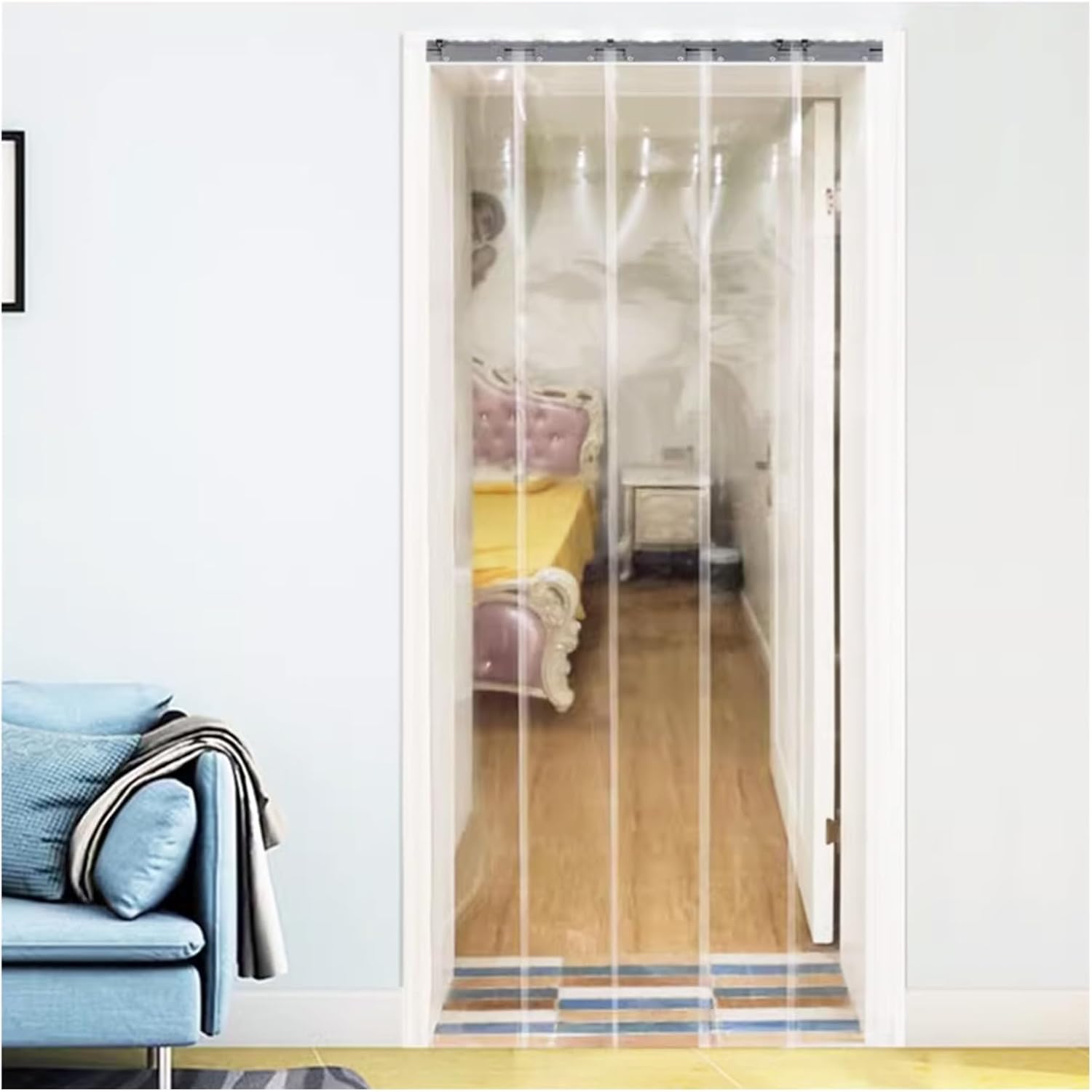 Amazon.com: SHAARI Transparent PVC Strip Door Strip Curtain ...