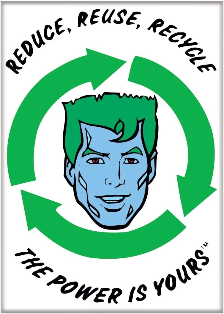 Amazon.com: Ata-Boy Captain Planet Magnet Reduce Reuse Recycle 2.5" x 3 ...
