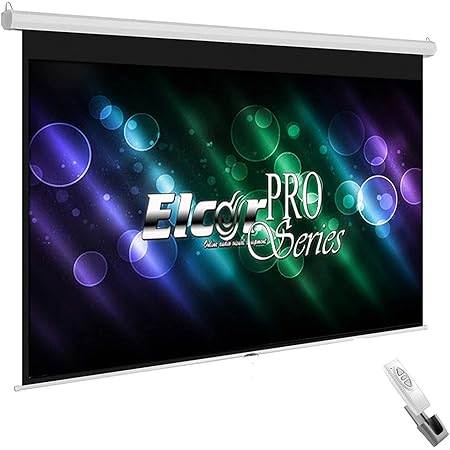 ELCOR Pro-Series Electric Motorized Projector Screen, 120-Inch Diagonal ...