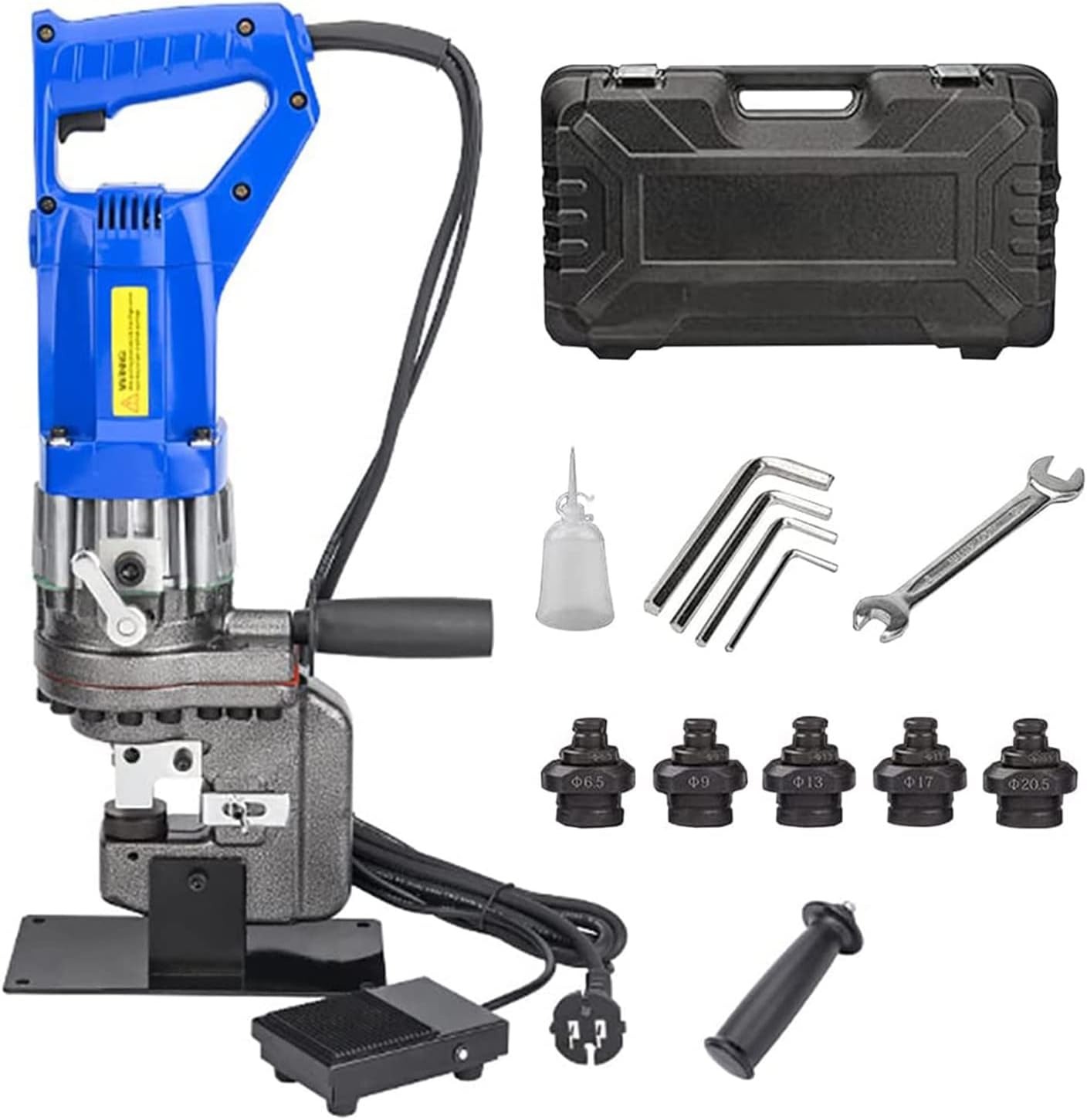 Hydraulic Hole Punch Machine Cutting Thick 1/4",Electric Hydraulic Hole ...