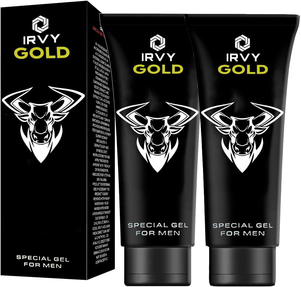 Amazon.com: IRVY Gel Gold for Men Cream Massage Gel (Pack of 2 ...