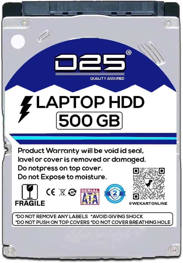 Amazon.in: Buy D25 500GB Laptop Hard Drive 2.5inch, HDD SATA 6 Gb/s ...