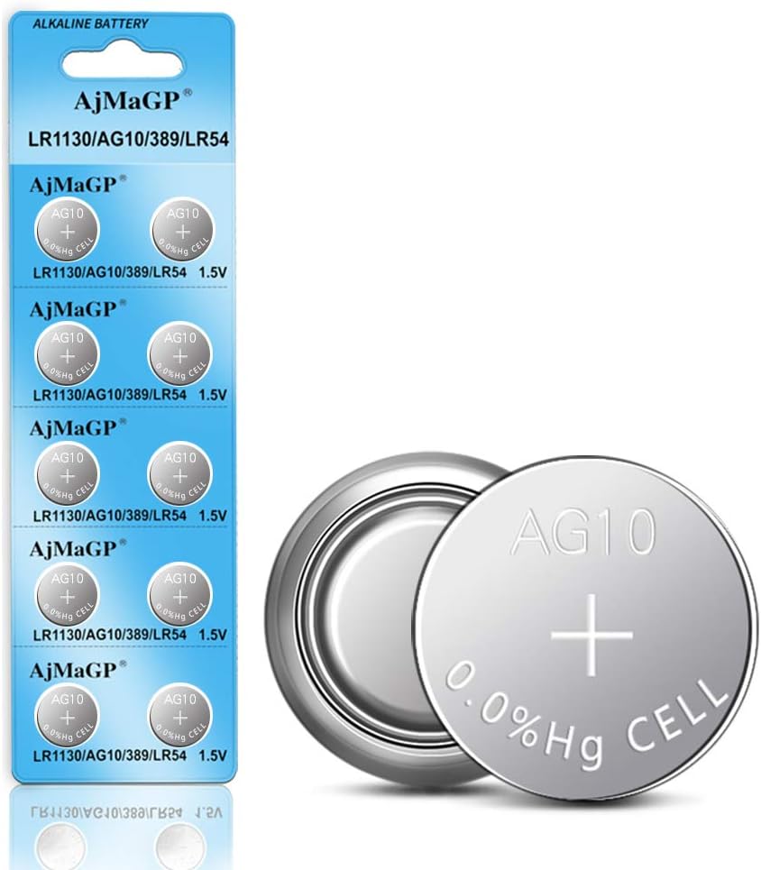 Amazon.com: TXY 10PCS AG10 SG10 LR1130 LR54 L1131 SR1130 1.5V Button ...