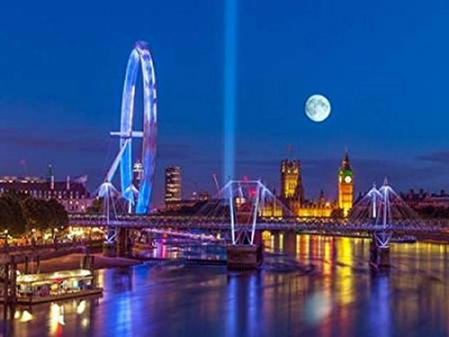 View From London Eye At Night
