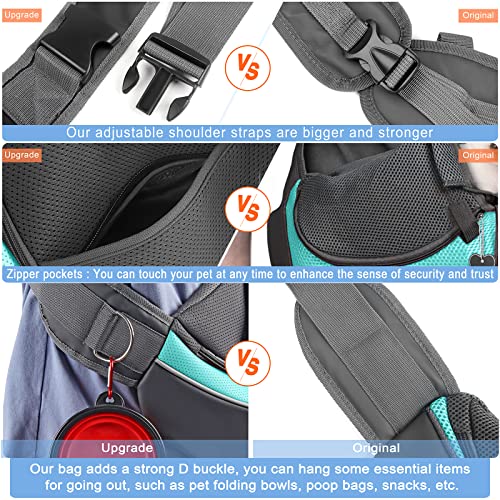 Crossbody Cat Carrier Soft Bag - Crossbody Papoose For Small Dogs ...