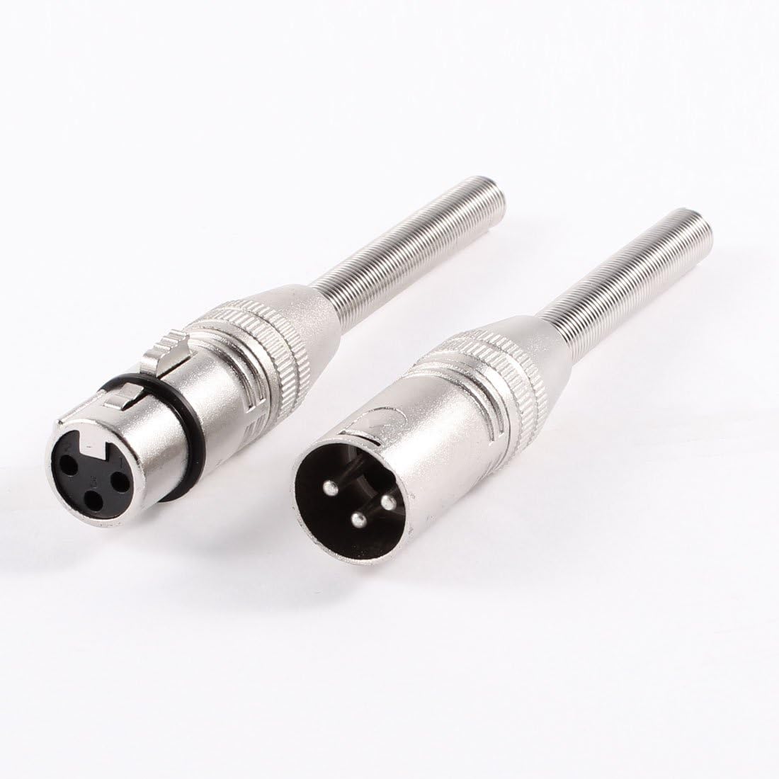 Amazon.com: uxcell Pair Flexible Spring End XLR 3 Pin Female + Male Mic ...