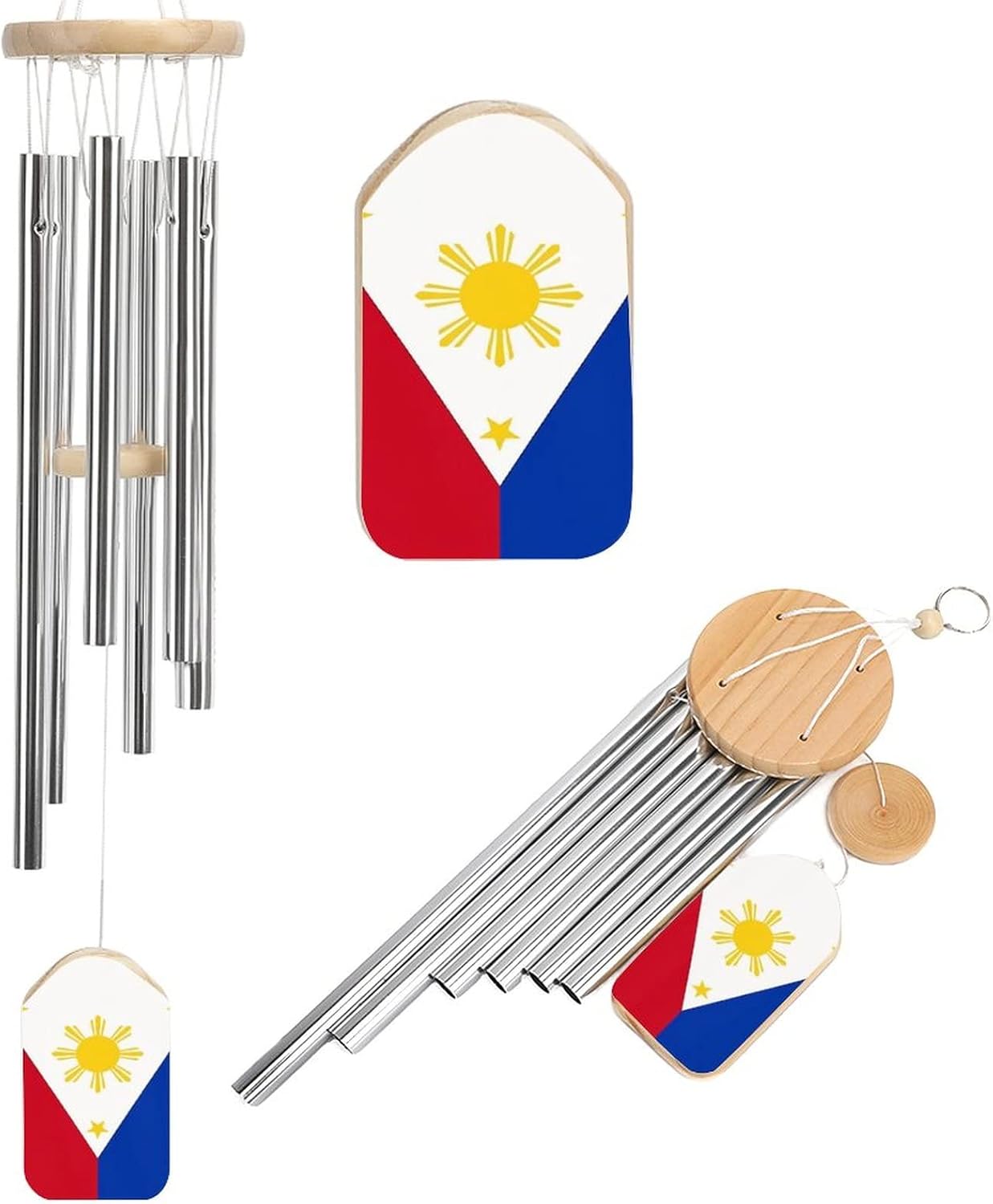 Filipino Flag Wind Chimes for Outside with Relaxing Rich Sound ...