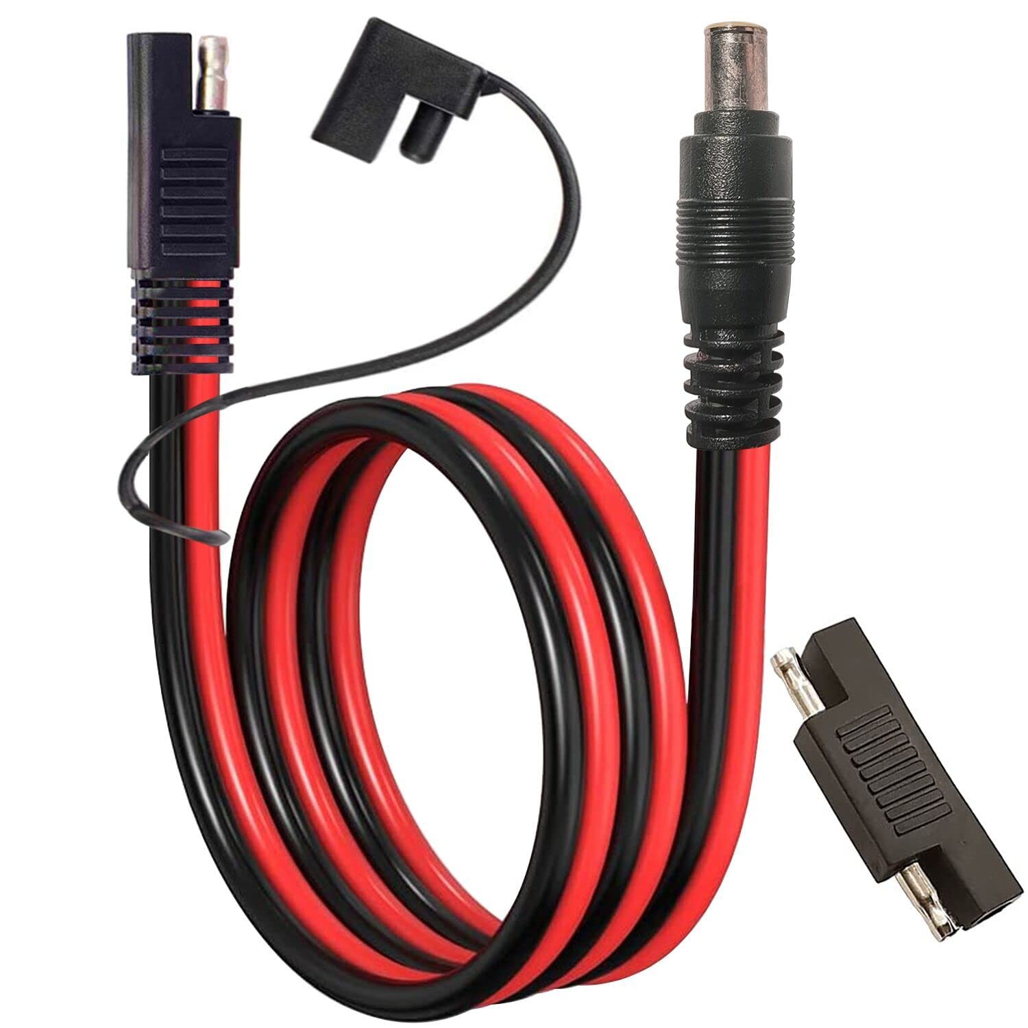 Amazon.com: AJDPOI SAE Solar Connector to DC 8mm Adapter 14AWG DC 8mm ...