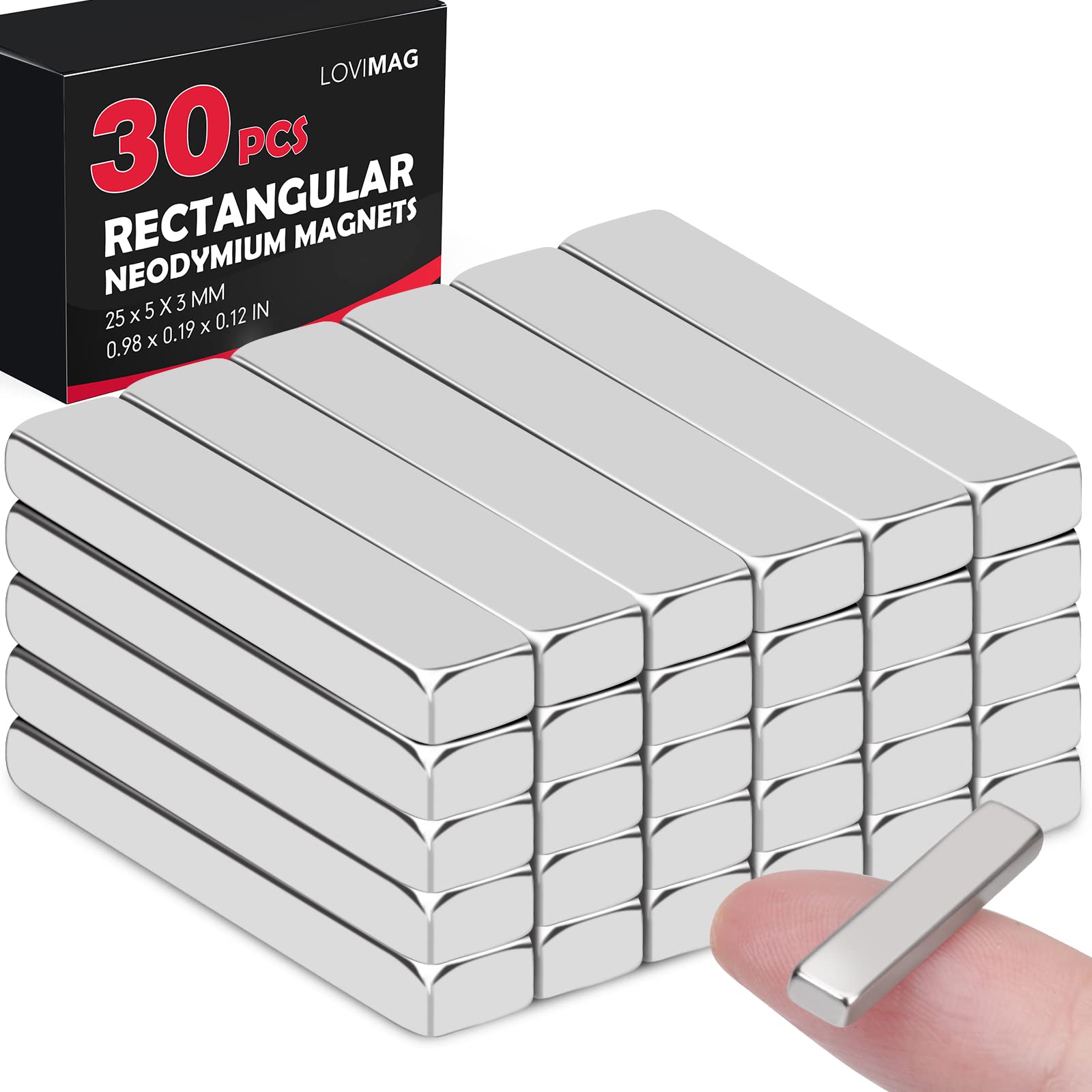 Snapklik.com : Neodymium Magnets Bars, 30 Pcs Strong Rare Earth Magnets ...