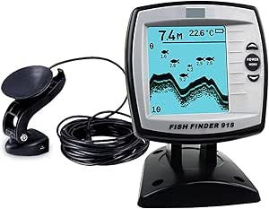 Ultrasonic fish finder Wired Fishing Finder 540ft/180m Depth Sounder ...