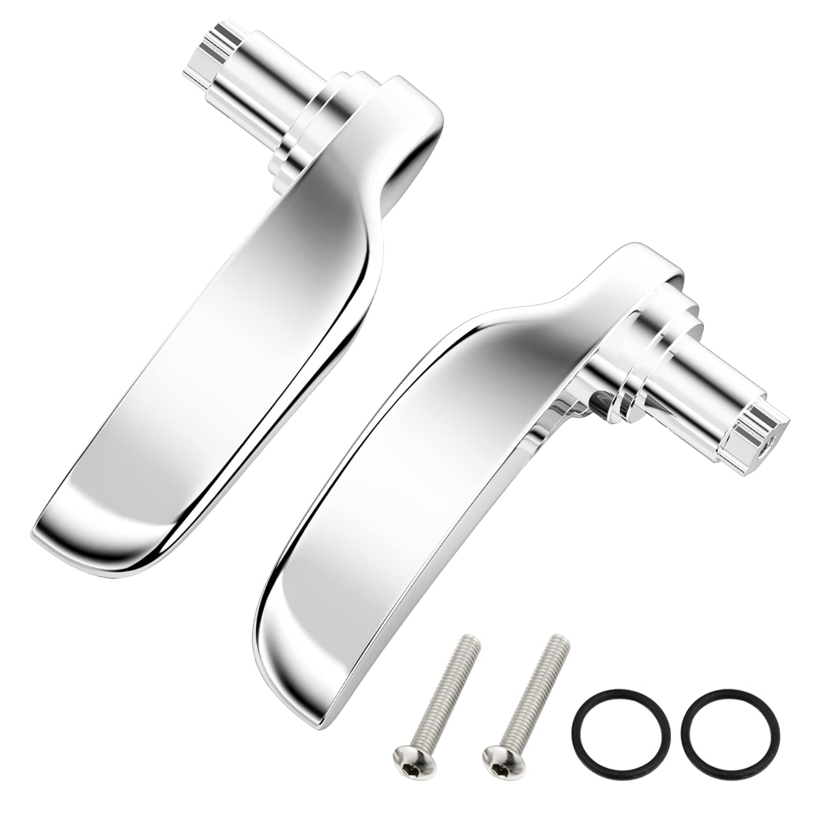 Snapklik.com : Chrome Aluminum Saddlebag Saddle Bag Latch Kit Lid ...