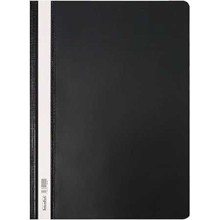 20 x Black Clear Cover A4 Presentation Project Folders Hard Document ...