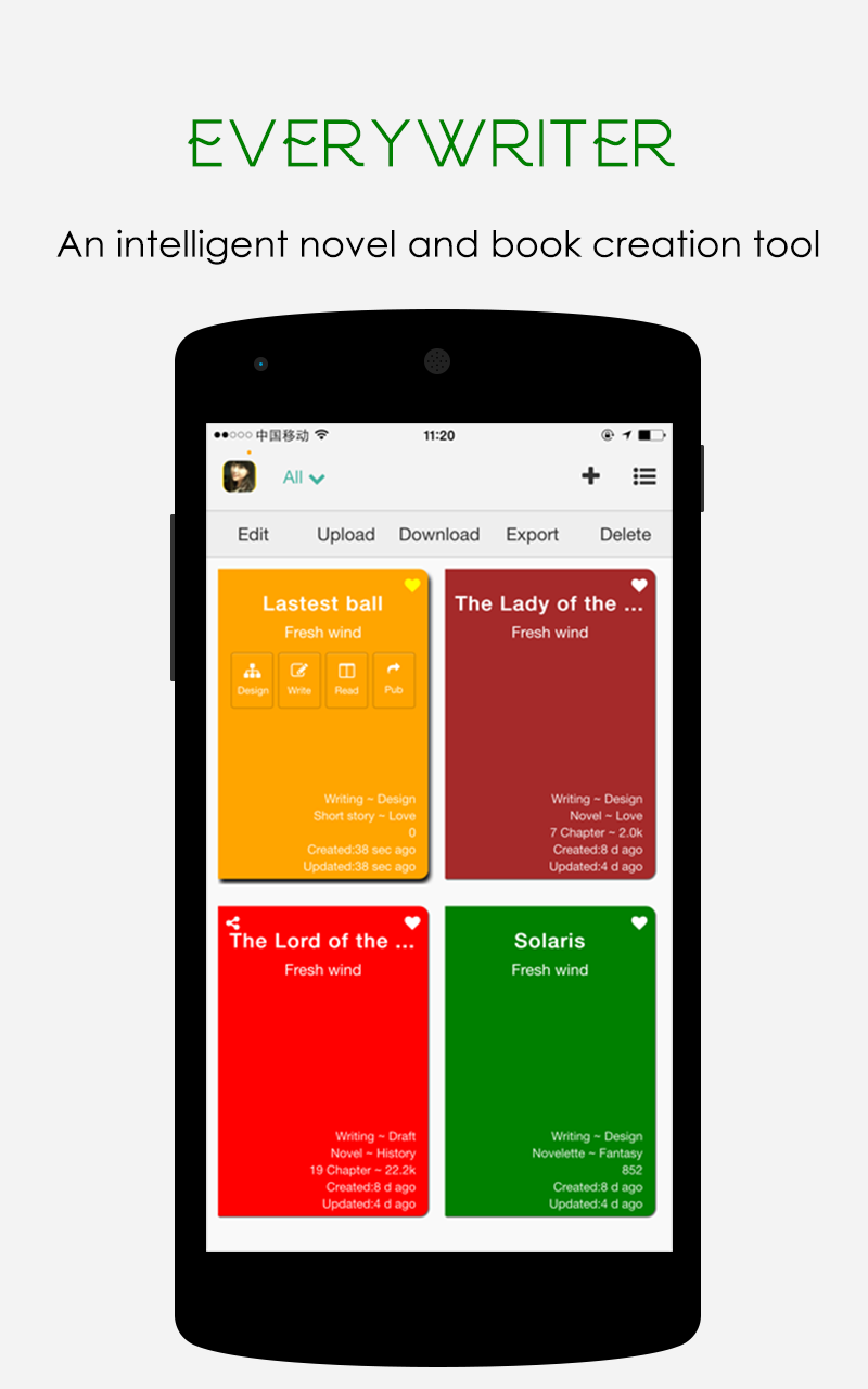 Everywriter - An intelligent novel and book creation tool - App on the ...