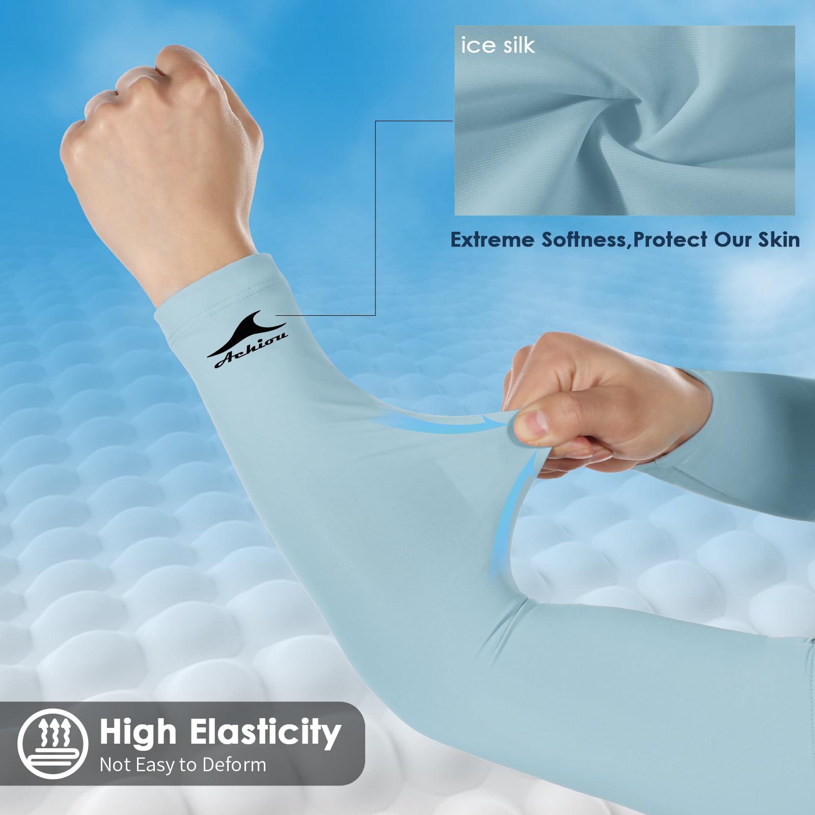 Snapklik.com : Cooling Ice Silk Arm Sleeves, Summer UV Sun Protection ...