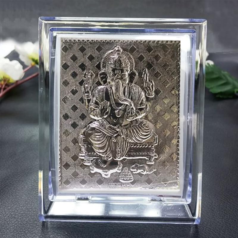 UAX® 999 Pure Silver Ganpati Idol | Home | GanpatiI Photo Figure ...