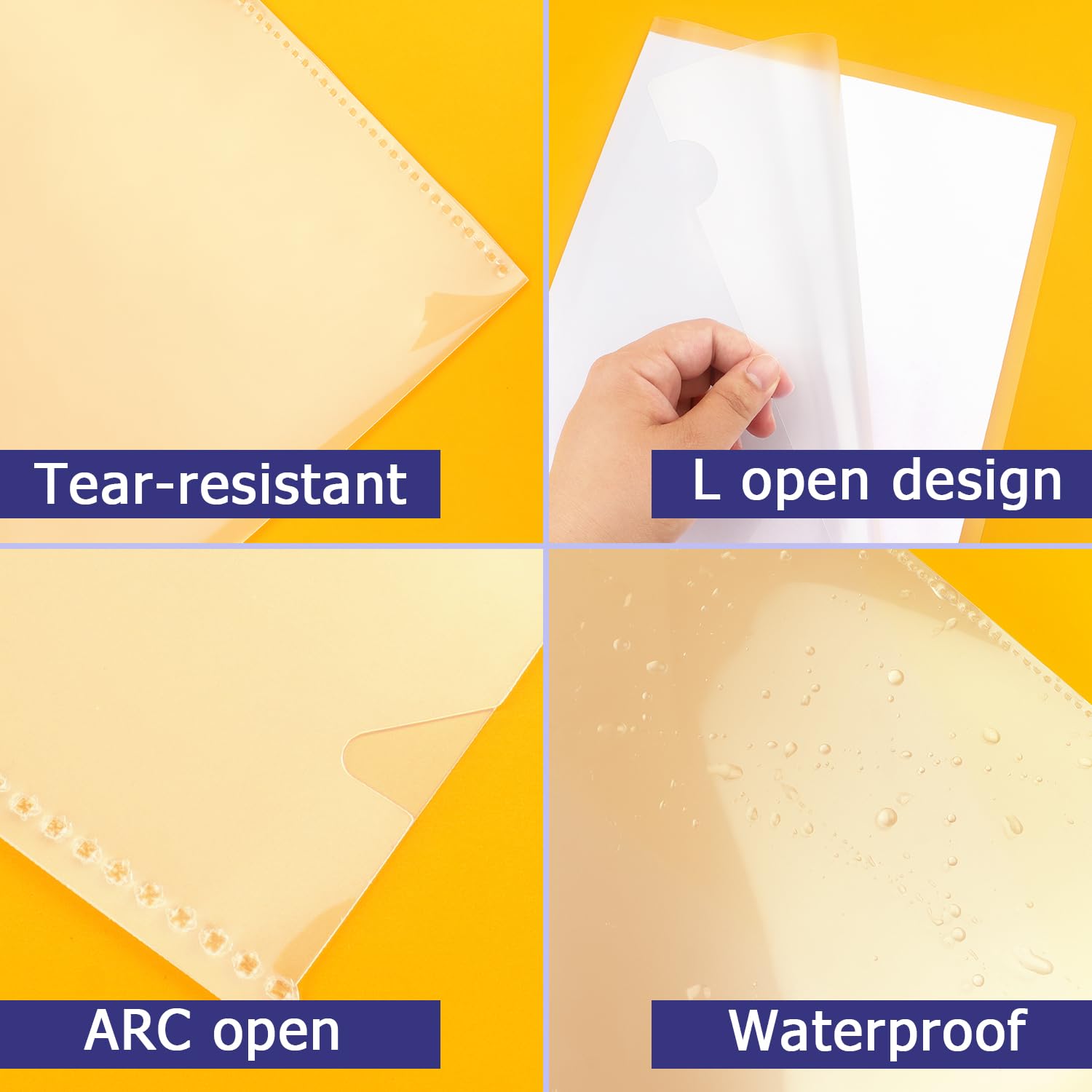Snapklik.com : Tamaki 16 Pack Clear File Folders Plastic Project ...