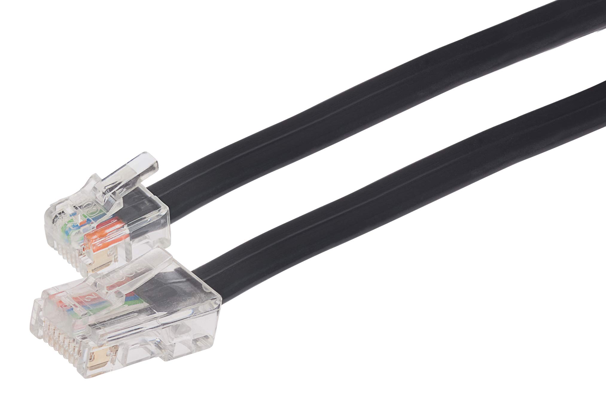 Maplin RJ11 Connector to RJ45 Plug Telephone Cable, 3m Black: Amazon.co ...
