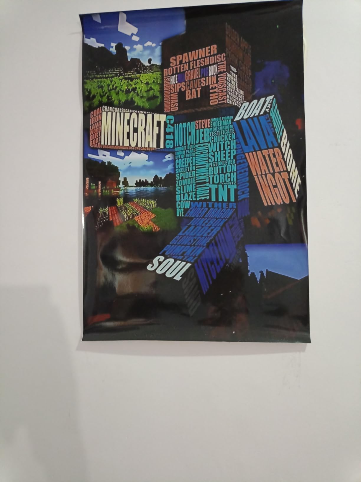 POSTER WALLAH Minecraft Gaming Poster for Home Office and Student Room ...