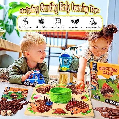 xinrongda Hedgehog Counting Early Learning Toys, Montessori Counting ...