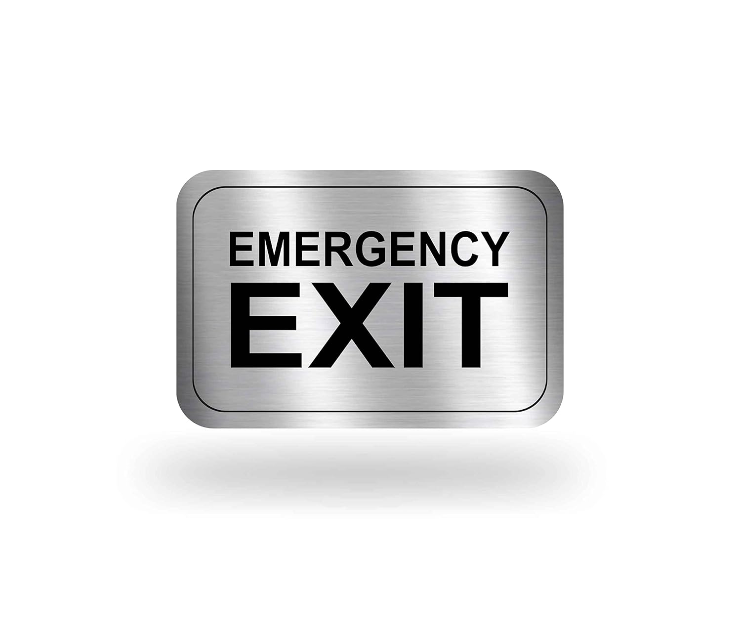 SIGNOOGLE® Emergency Exit Acrylic Signage Boards Office Bank Restaurant ...