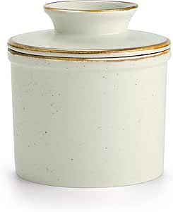 KILNGPT - French Butter Dish, Butter Crock for Counter with Water Line ...