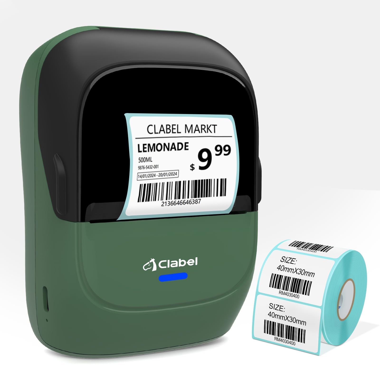 Amazon.com : CLABEL Thermal Label Maker Machine: 2 Inch Portable ...