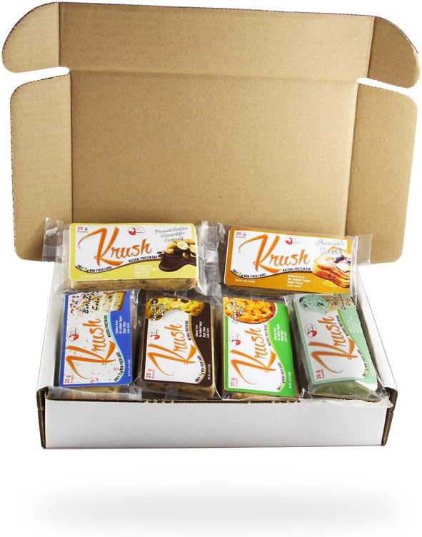 Amazon.com: Krush Natural Protein Bars, Pack of 12 (Krush Variety Box ...