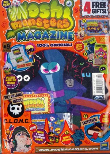 MOSHI MONSTERS MAGAZINE ~ ISSUE 9 ~ INCLUDES MOSHI MONSTERS PACK OF ...